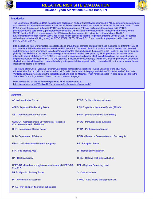 134th Air Refueling Wing > Resources > Environmental